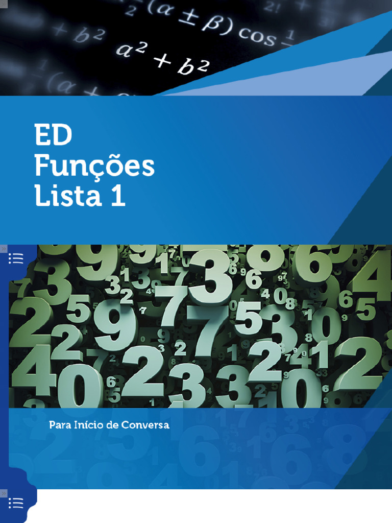 ED Funcoes Lista1 | PDF