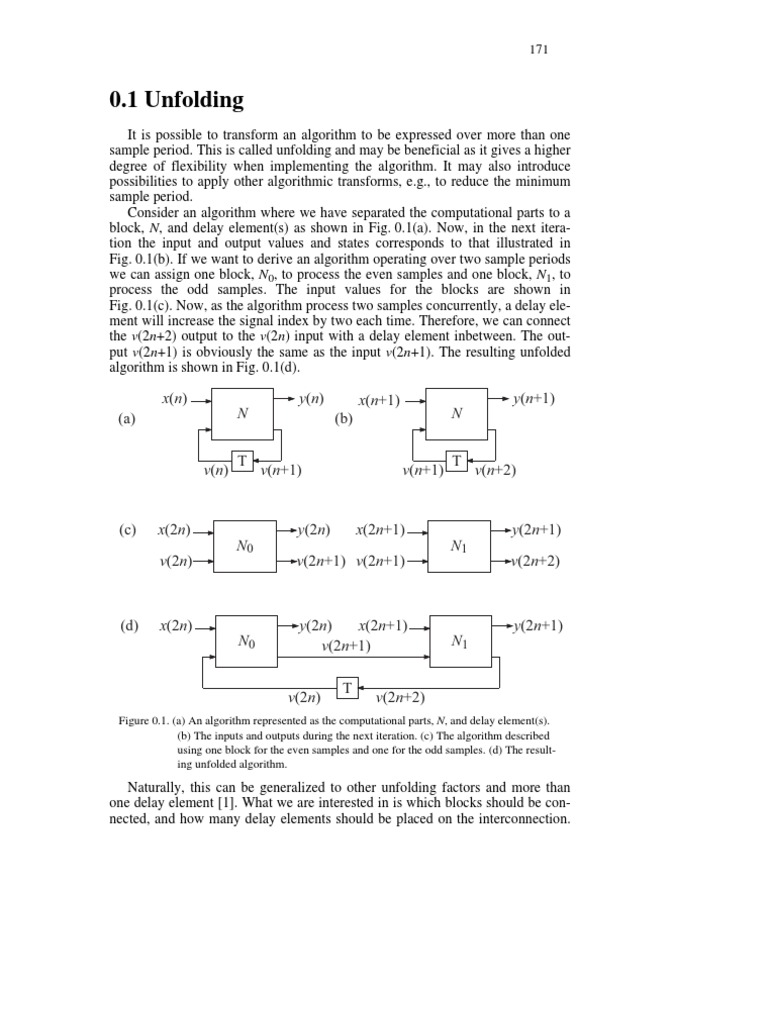 0.1 Unfolding: X (N) N y (N) X (n+1) N y (n+1) | Download Free PDF | Algorithms | Areas Of ...