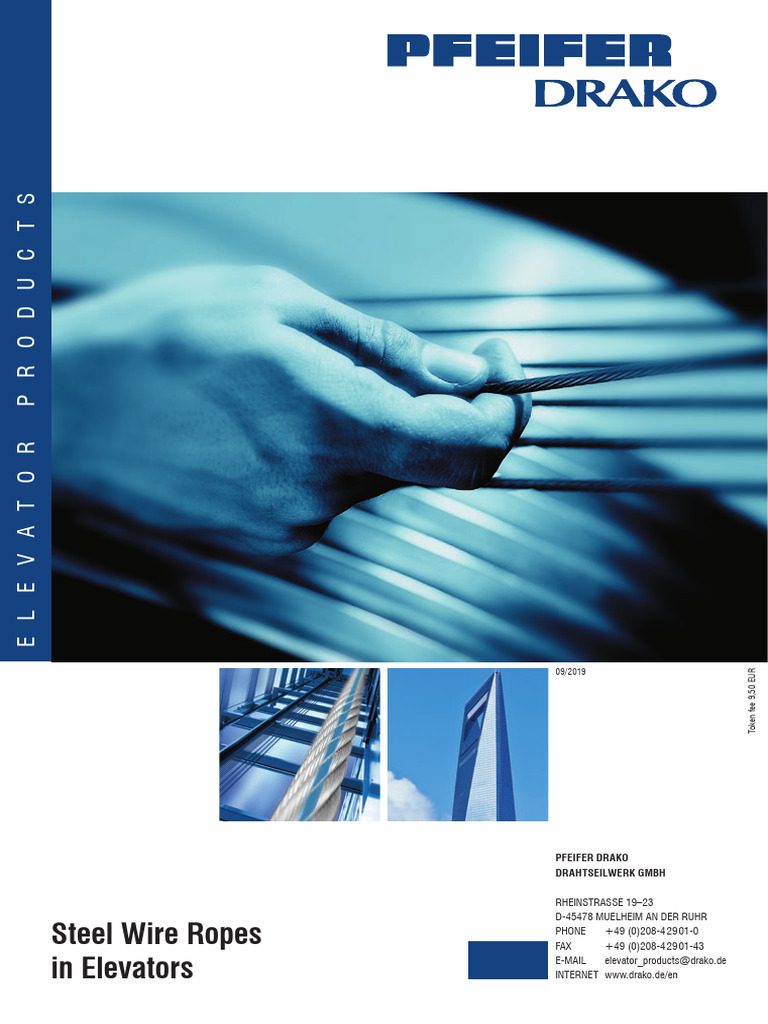 Pfeifer Drako - Steel Wire Ropes PDF | PDF | Rope | Wire