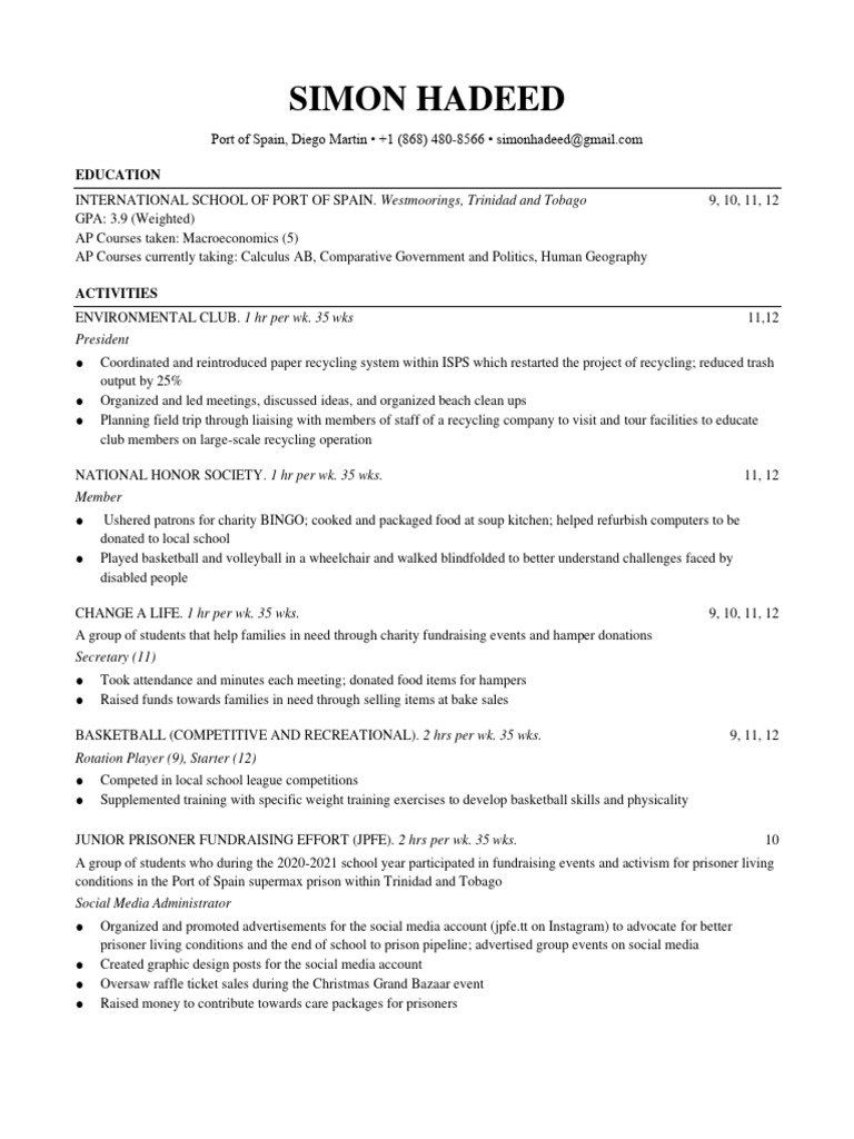 simon hadeed - resume - version marked complete | PDF