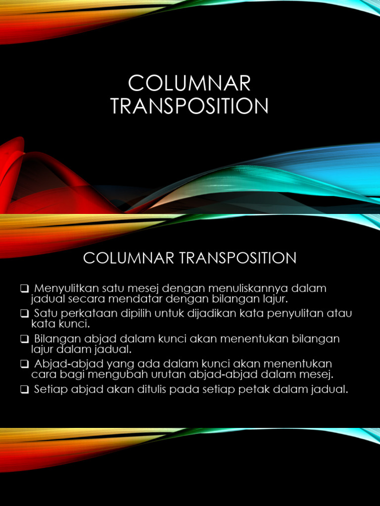 Columnar Transposition | PDF