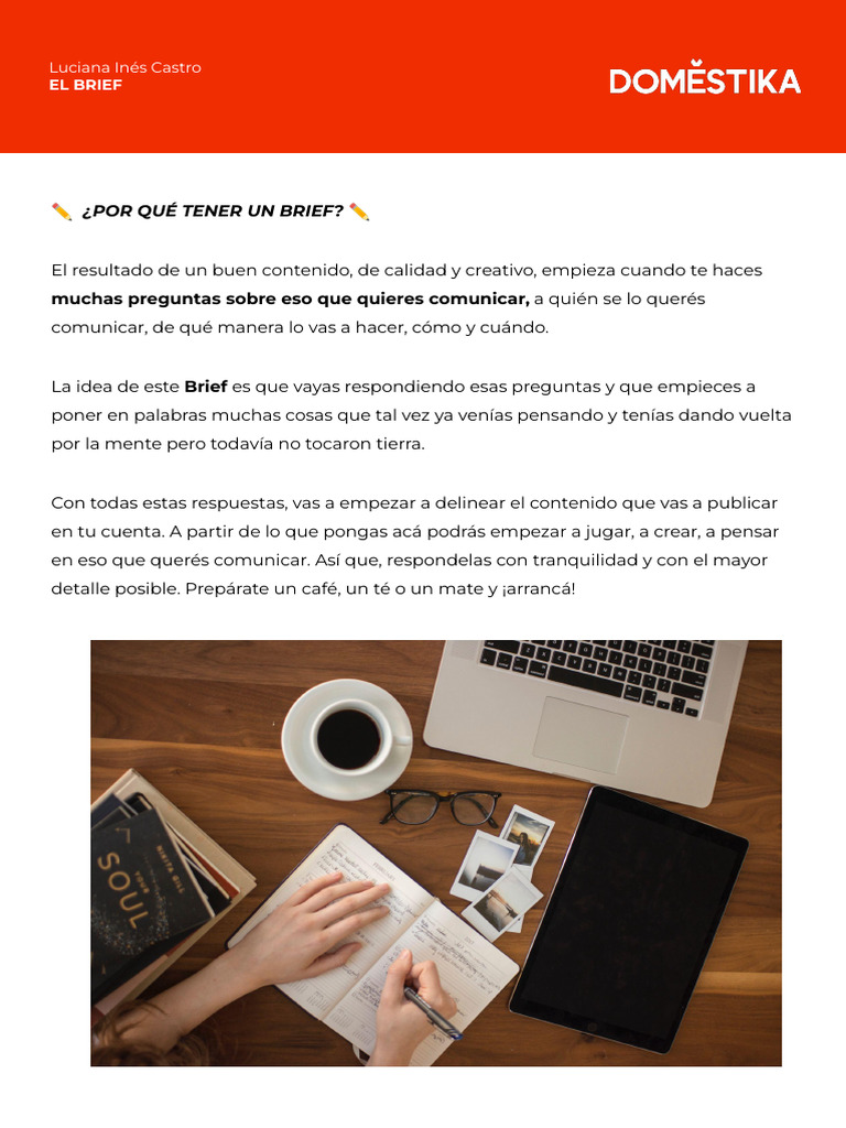 Cómo Hacer Un Brief | PDF | Crecimiento personal y profesional ...