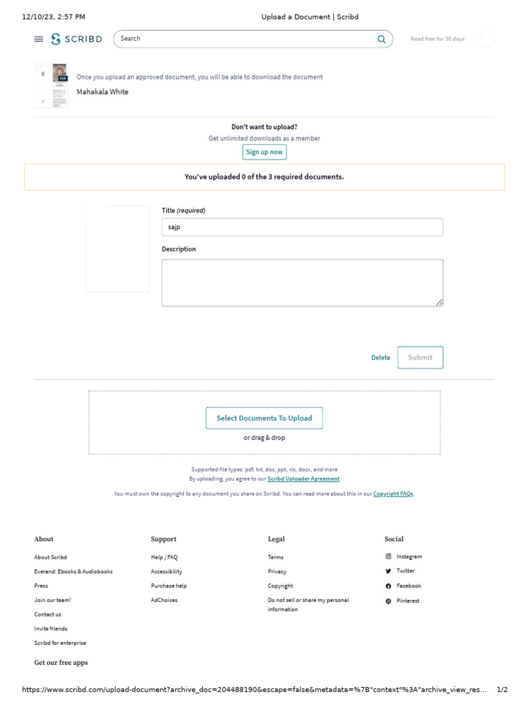one | PDF | Scribd | Internet