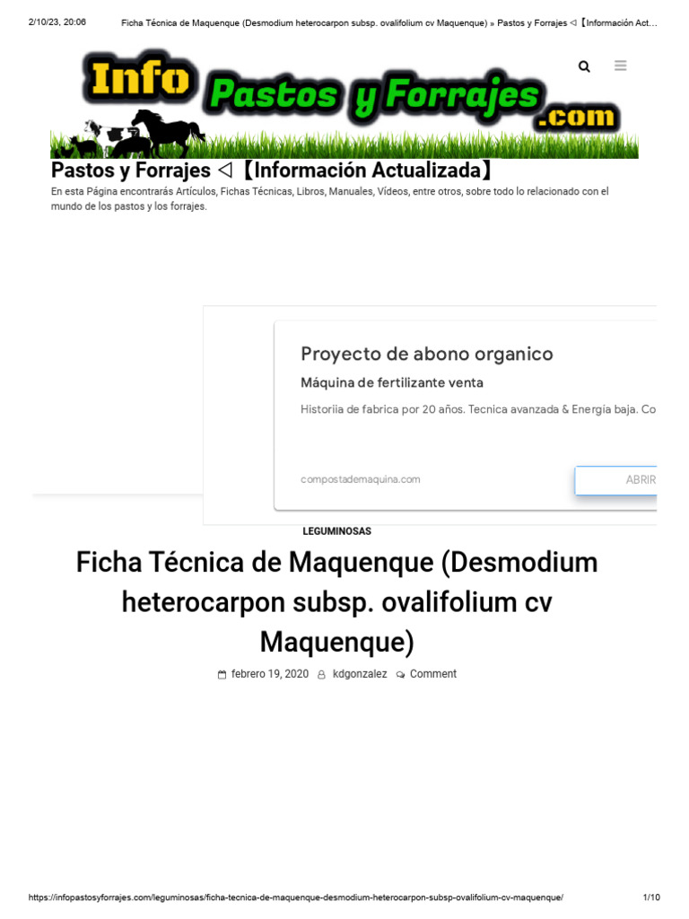 Desmodium | PDF | Pasto | Agricultura