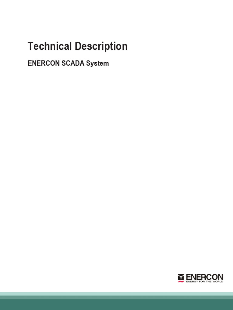 D0231306-6 ENERCON SCADA System Technical Description en | PDF | Scada ...