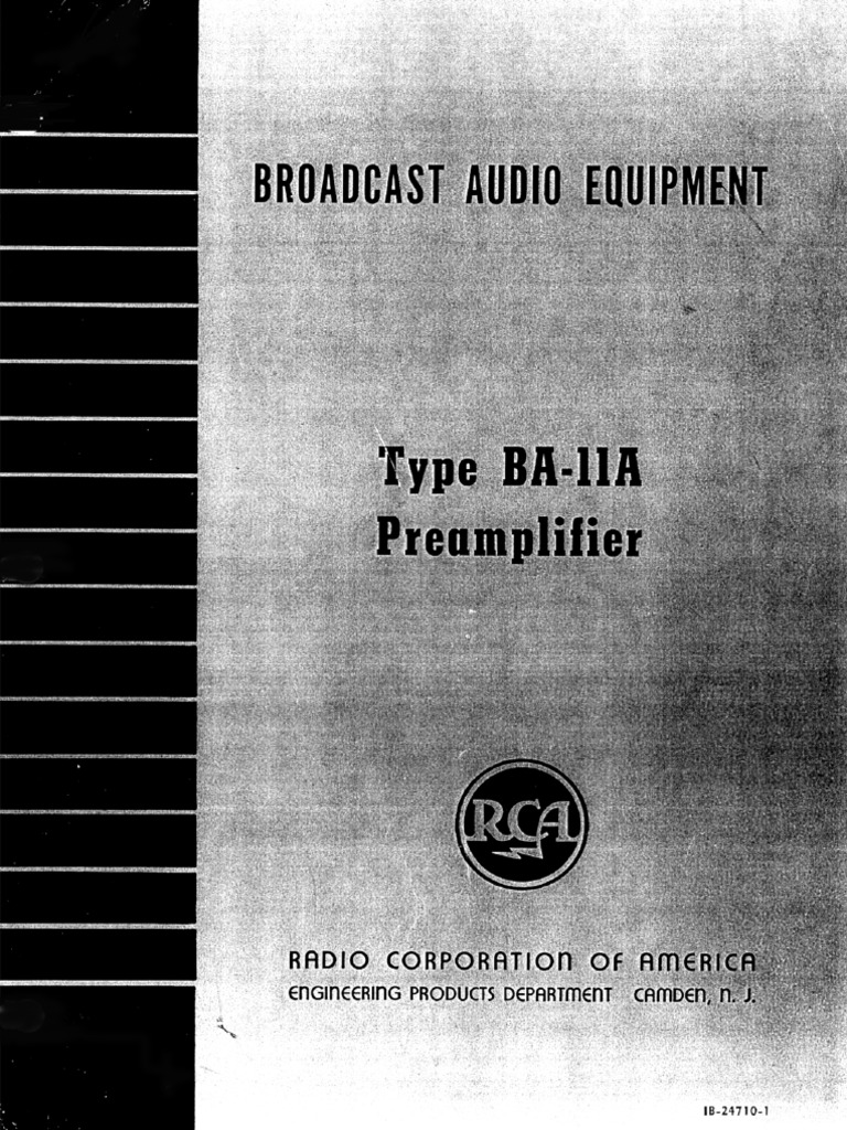 Rca Ba-11a | PDF