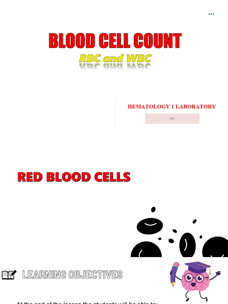 RBC and WBC Counting Techniques Guide | PDF | White Blood Cell | Red ...
