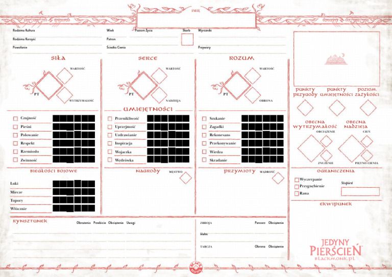 JP - KARTY POSTACI Interaktywna.v2 | PDF