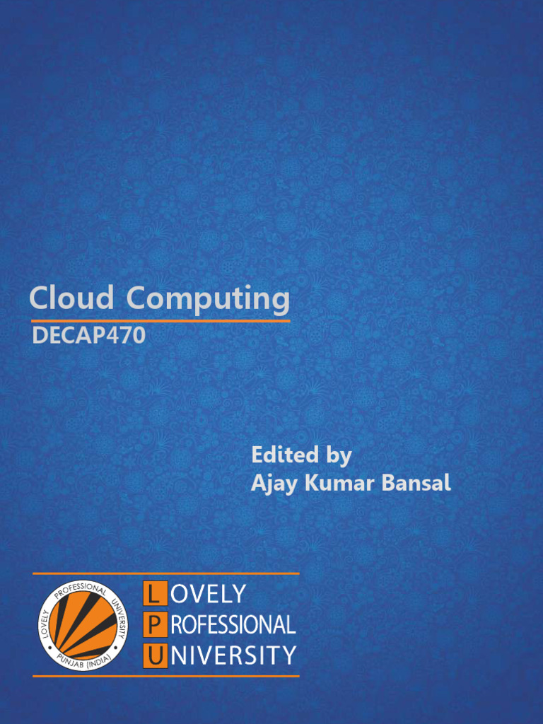 Decap470 Cloud Computing | PDF | Cloud Computing | Computing