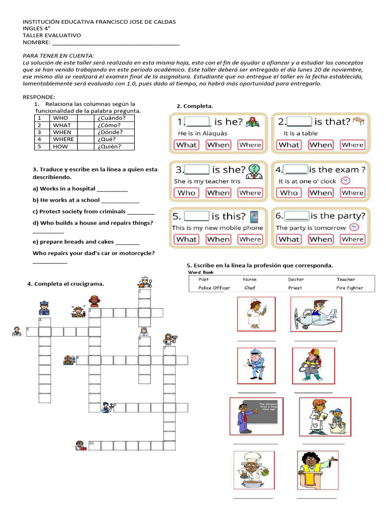 TALLER 4 Ingles | PDF