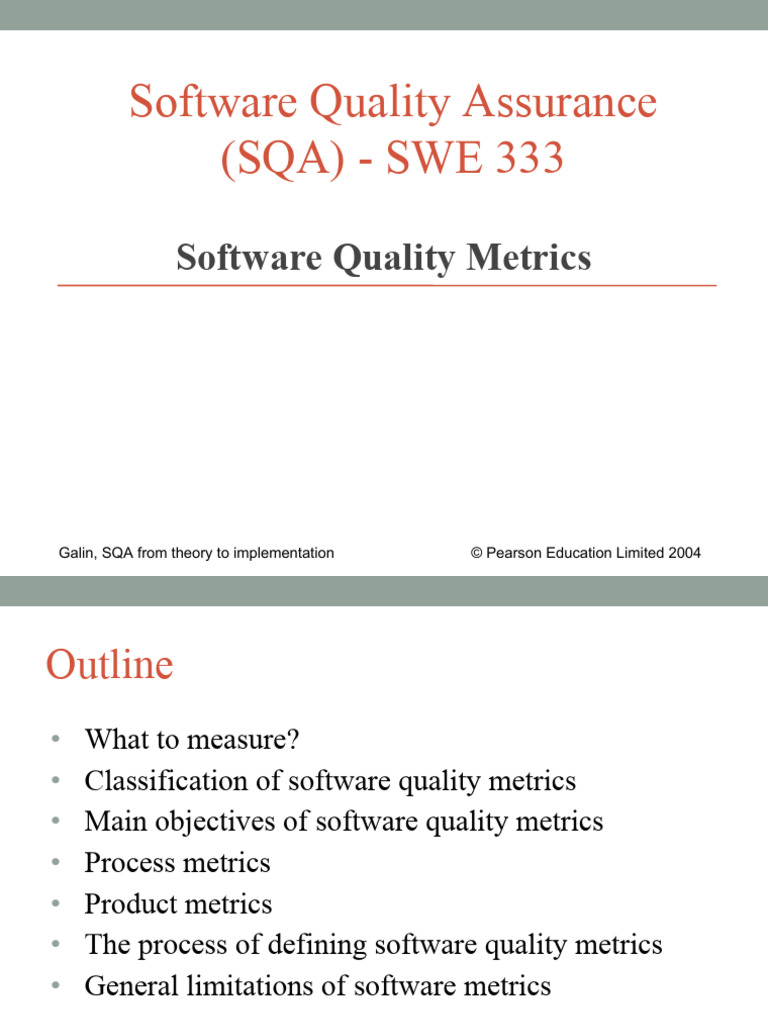 5-SQ metrics | PDF | Software Quality | Software