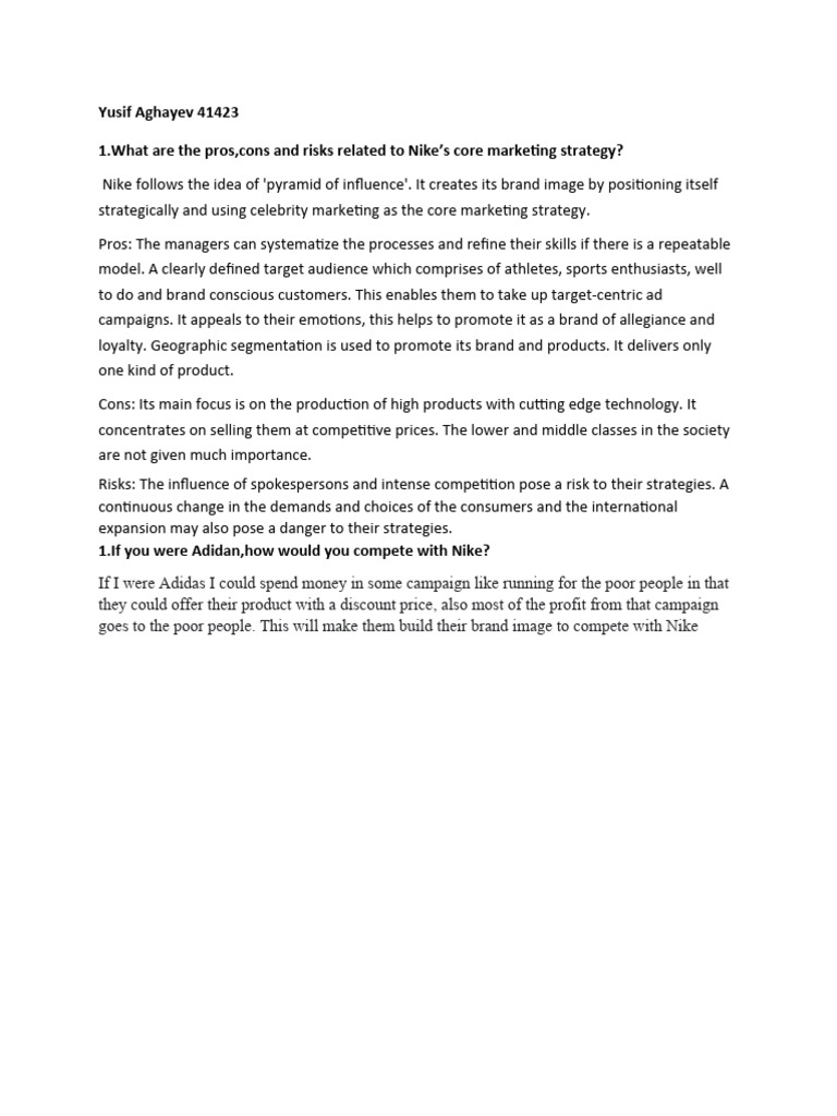 Nike Case Study | PDF