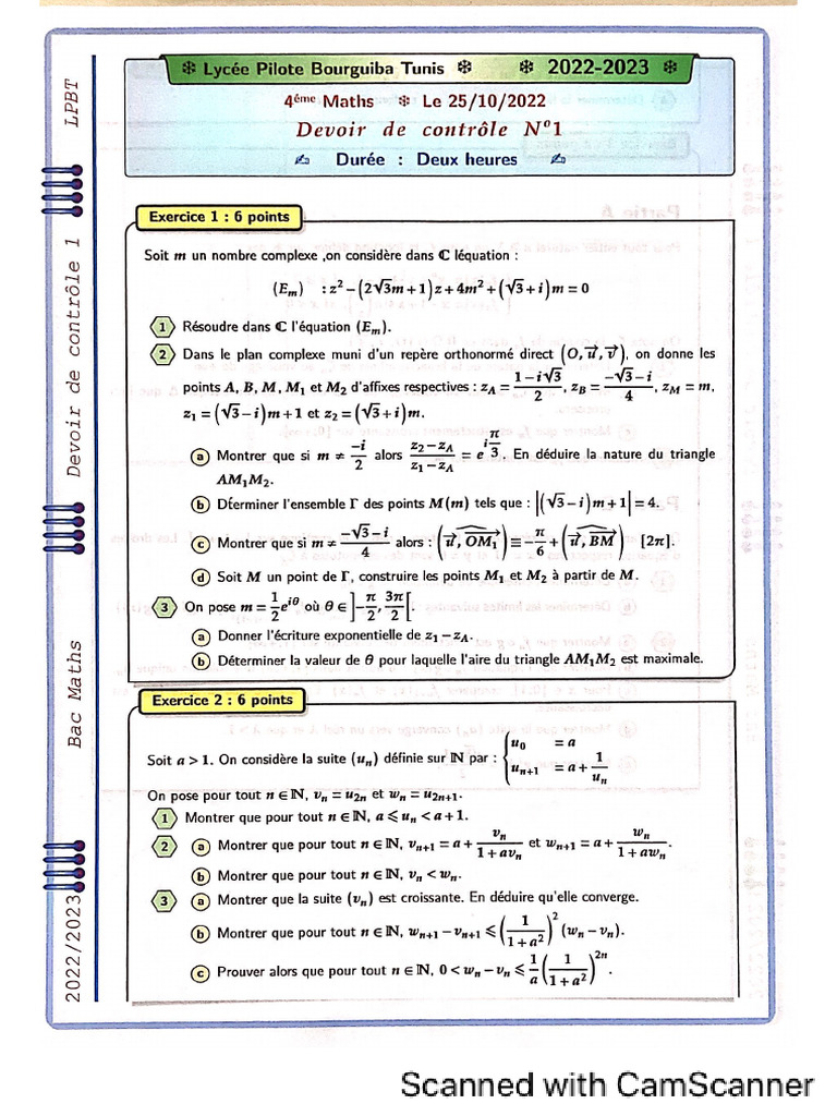 dvr math controle | PDF