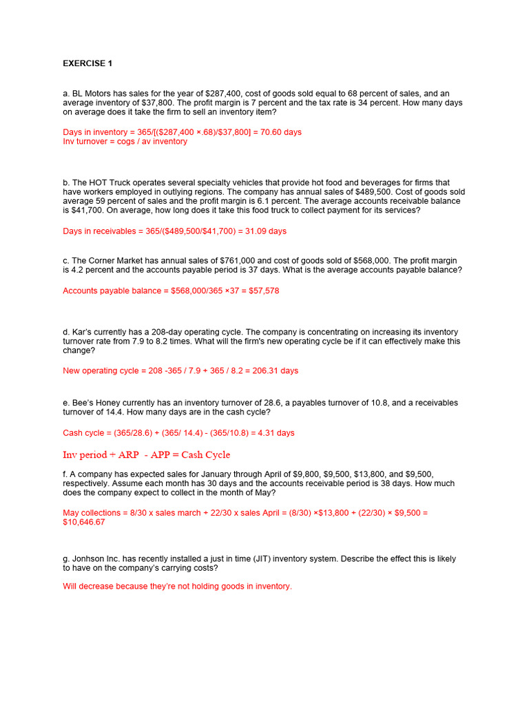 Trial Exam Solutions | PDF | Cost Of Goods Sold | Inventory