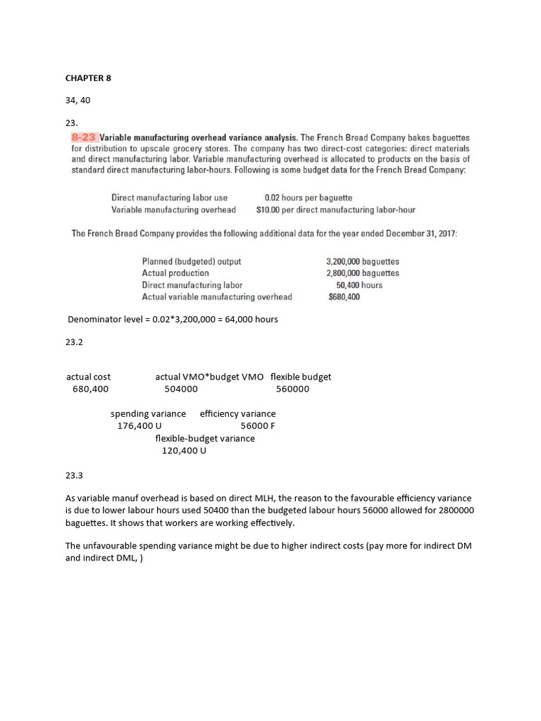 Exercises c8 | PDF | Variance | Economics