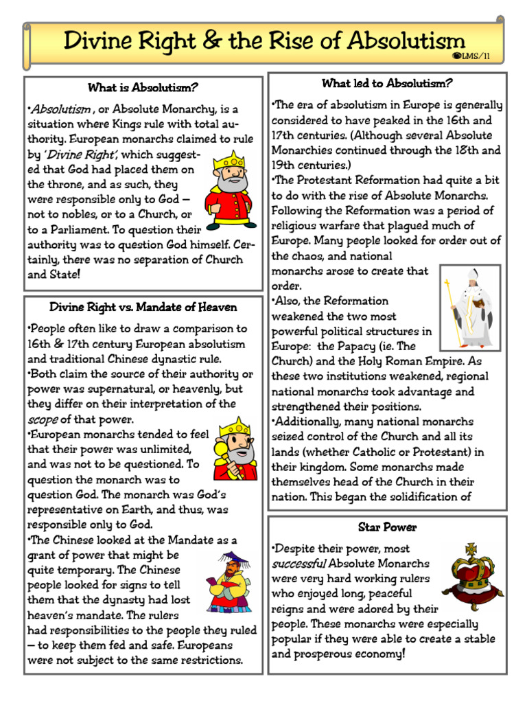 Absolutism Set Readings | PDF | Monarchy | Absolute Monarchy