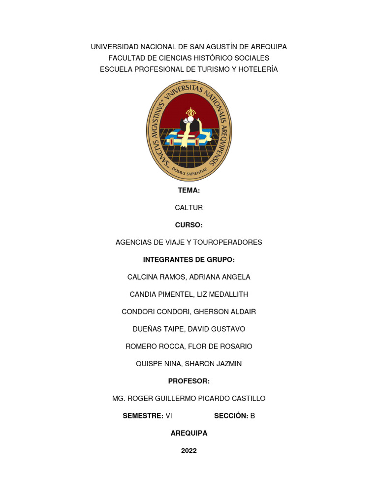 CALTUR: Mejora de la Calidad Turística | PDF | Turismo | Hotel