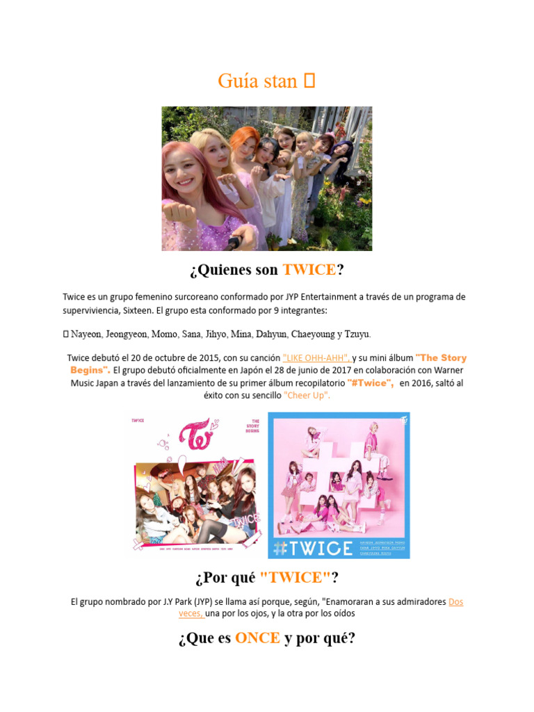 Twice Stan | PDF | Música pop | Musica Popular