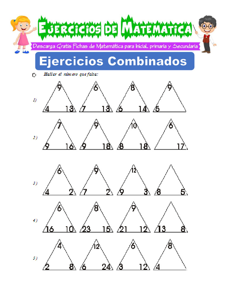 Ejercicios Combinados para Segundo de Primaria | PDF
