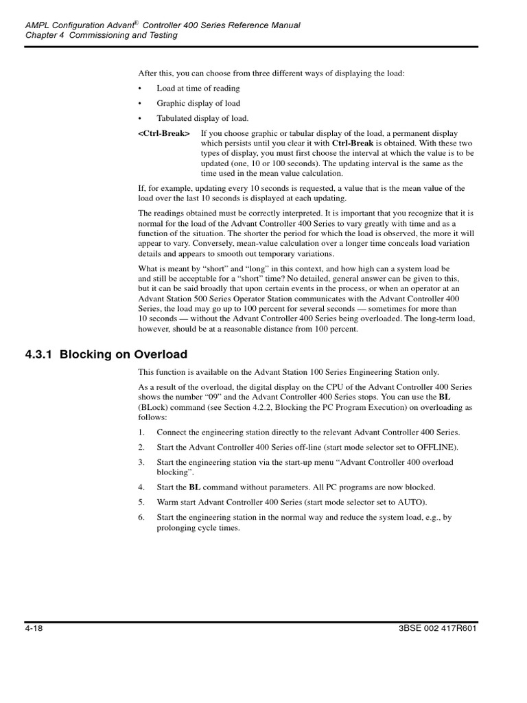 Advant Controller 400 Series Pdf Parameter Computer Programming