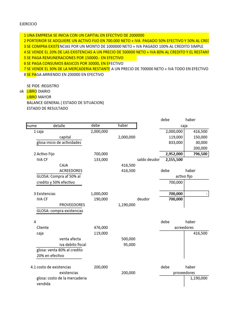 2023-06-03 Ejercicio Conta | PDF | Dinero | Jerga