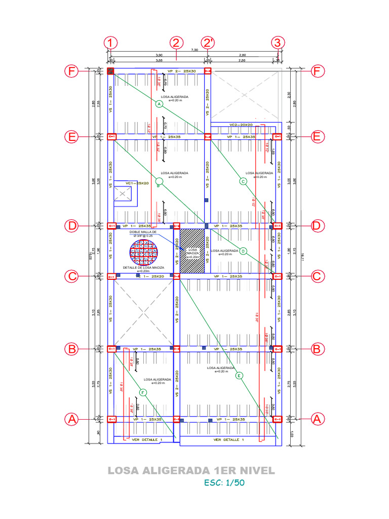 LOSA 1 - 1ER PISO | PDF