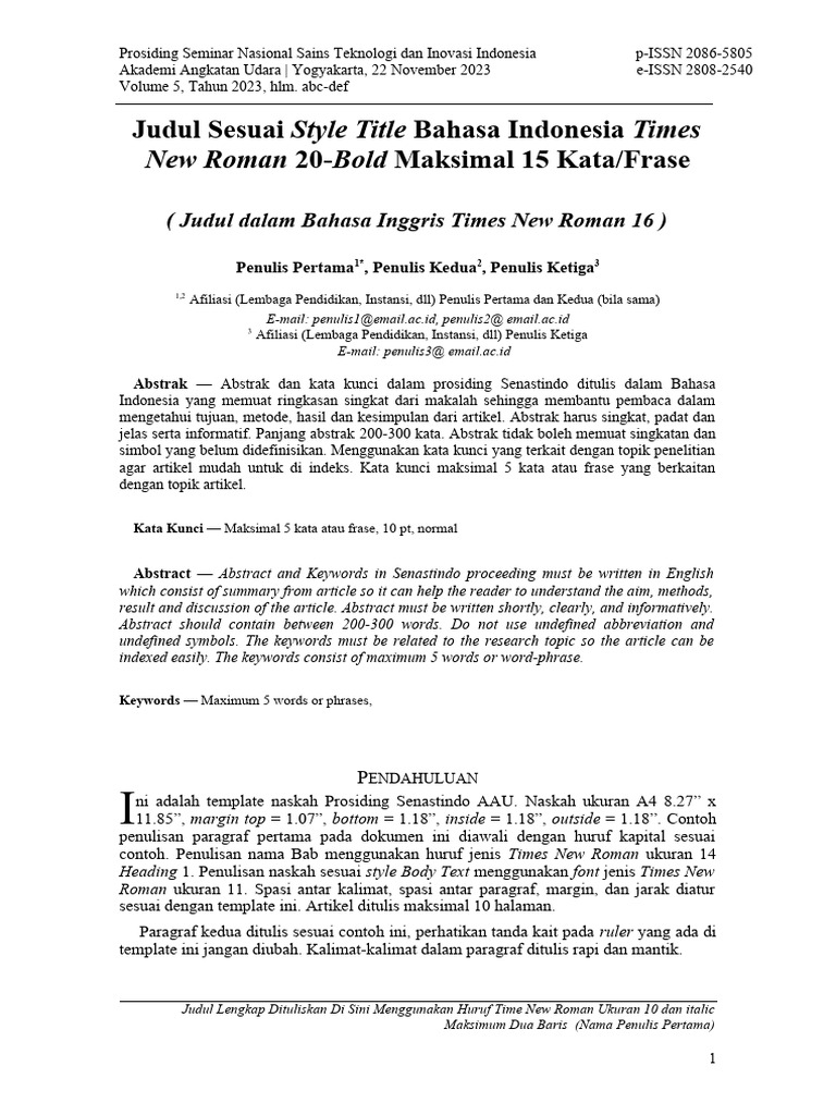 Template Full Paper Jurnal Senastindo 2023 2 | PDF