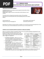 AQA French GCSE Photocards | PDF