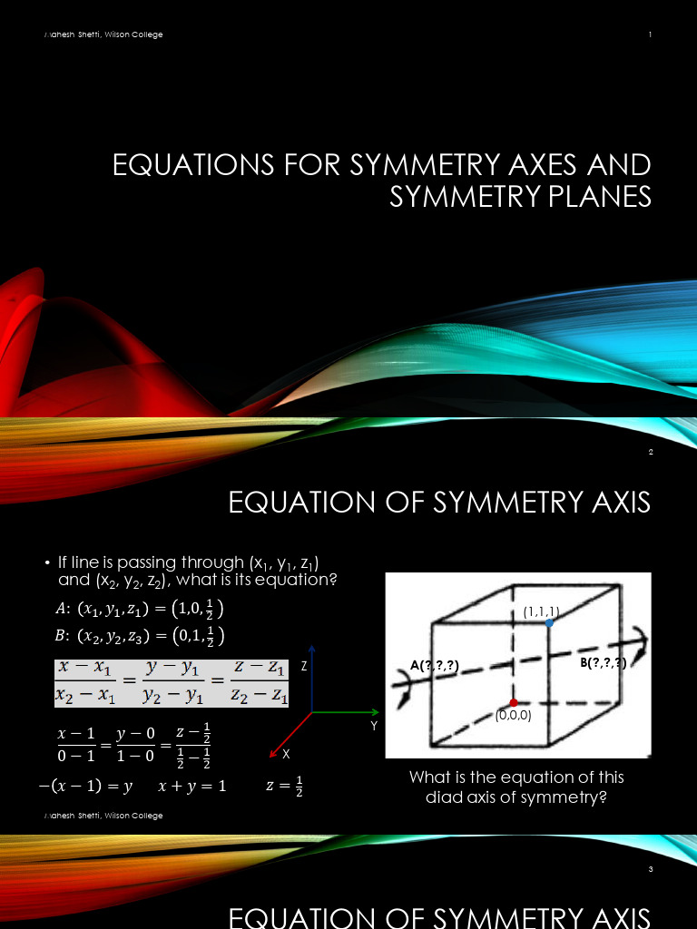 Symmetry Equations for Students | PDF | Euclid | Classical Geometry