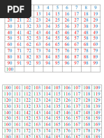 Tabela de Números de 1 a 1000 | PDF