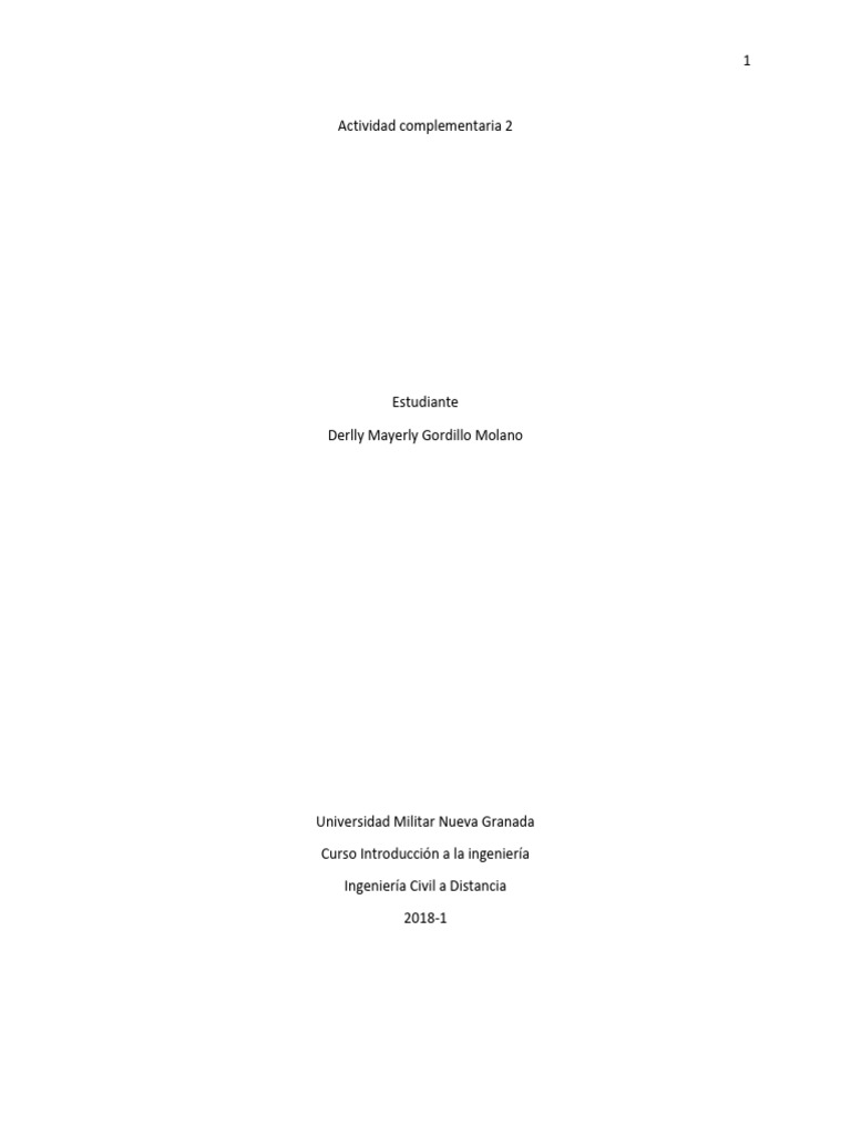 Actividad Complementaria 2 | PDF | Economias