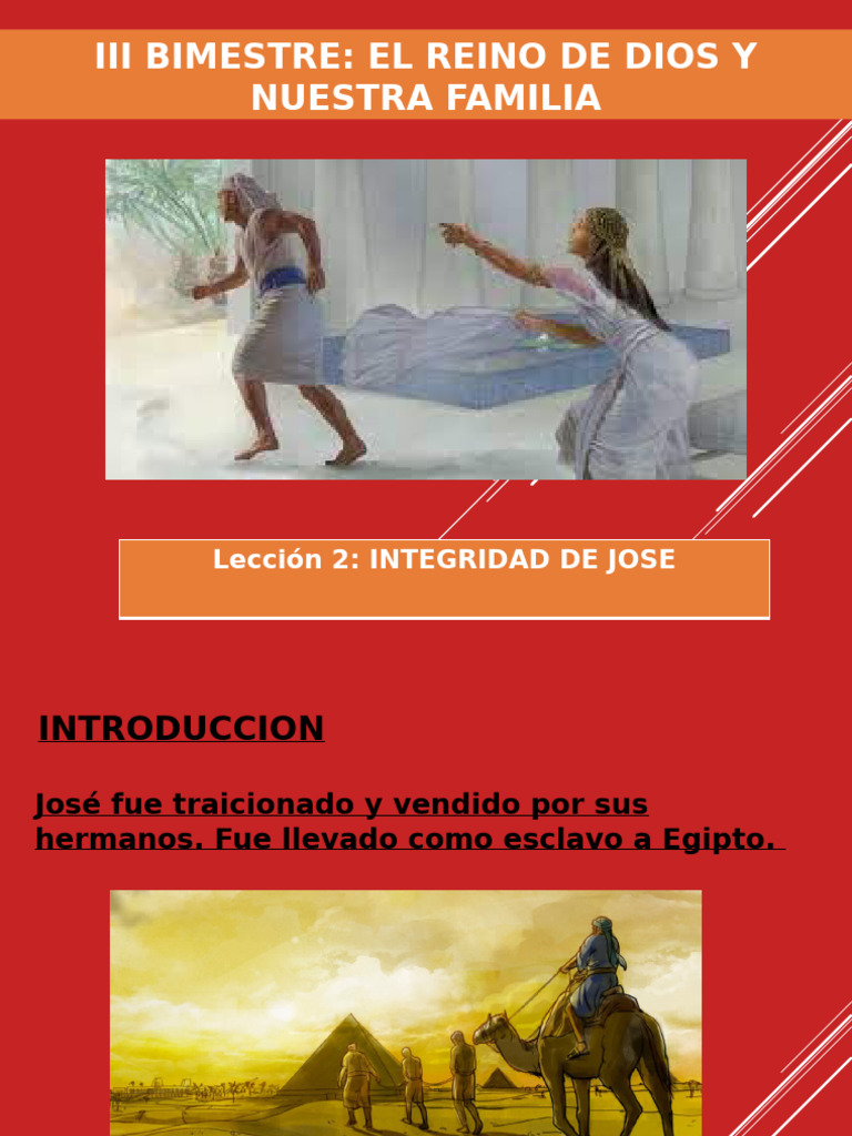 LECCION2JOSEENEGIPTO (PDF - Io) | PDF