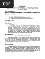 Detailed Lesson Plan | PDF | Visual Impairment | Classroom