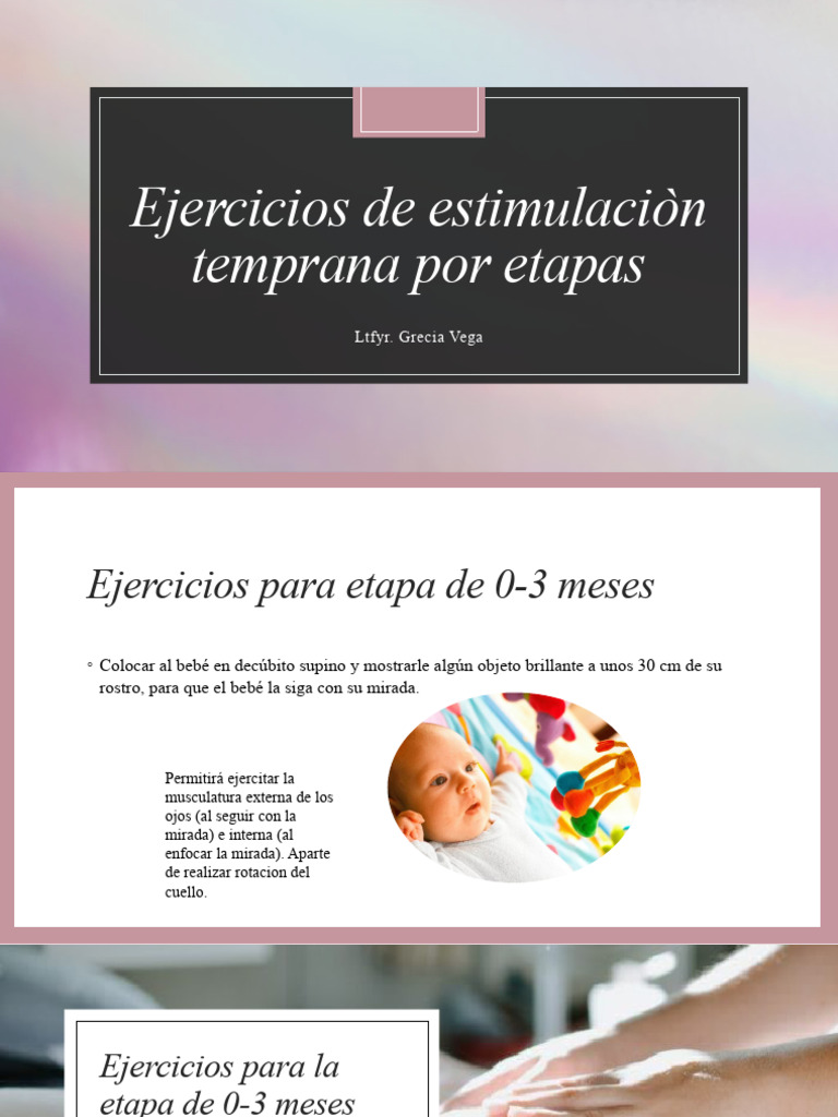 Ejercicios de Estimulaciòn Temprana | PDF