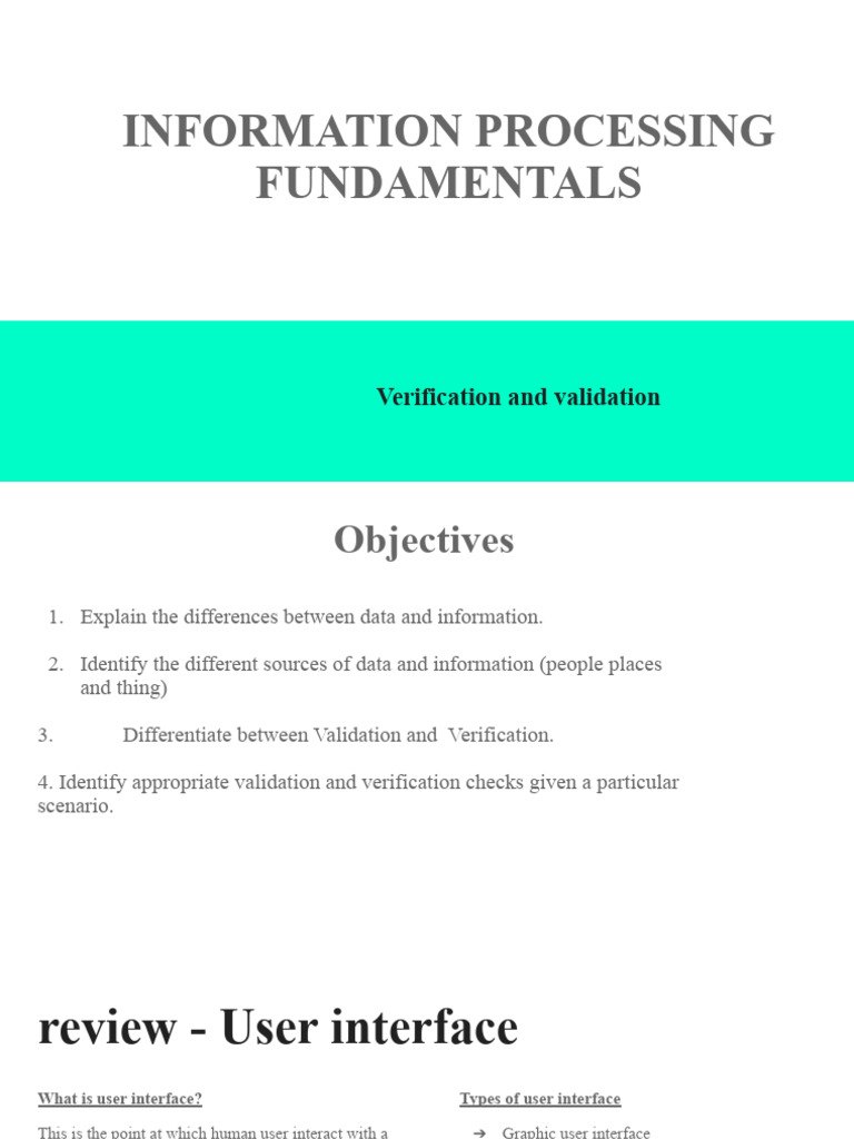 Information Processing | PDF | Graphical User Interfaces | User Interface