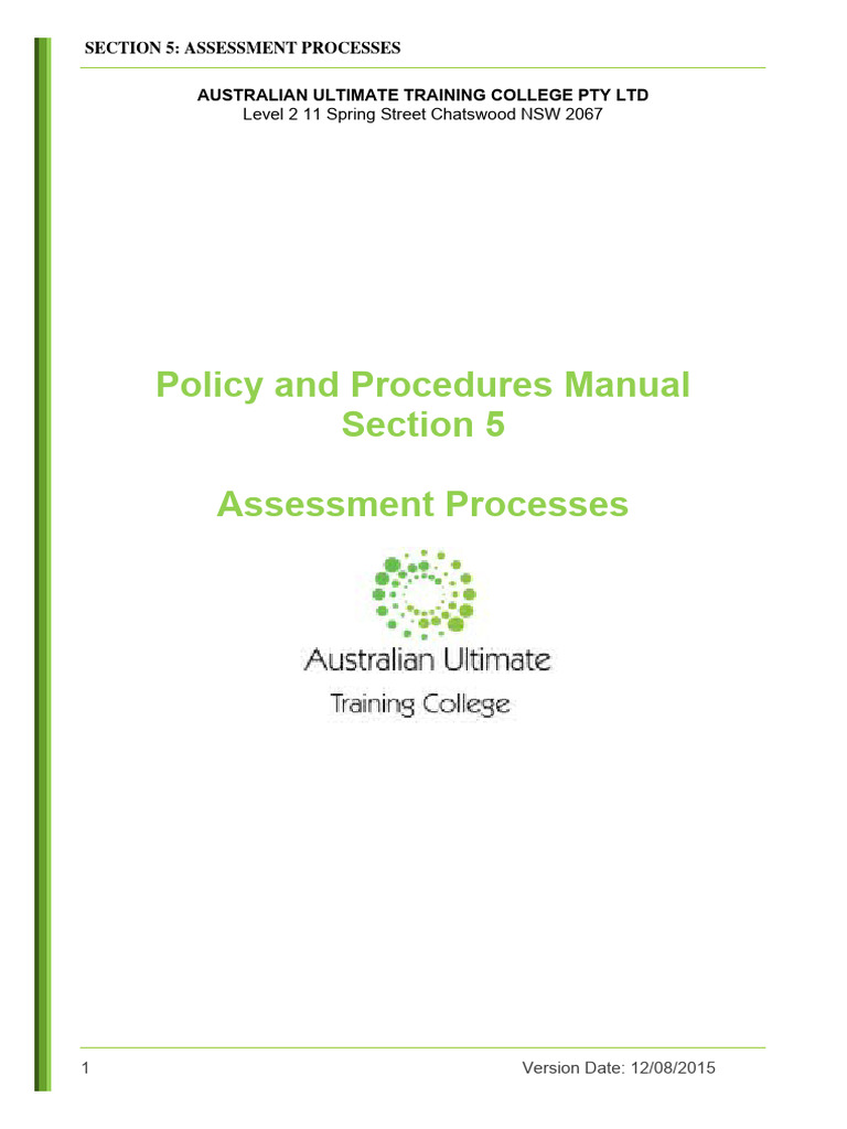 Master Section 5 Assessment final | PDF | Educational Assessment ...