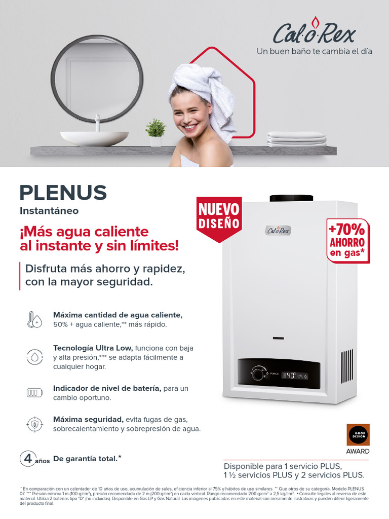 CLRX Ficha Plenus Web | PDF | Agua | Gases