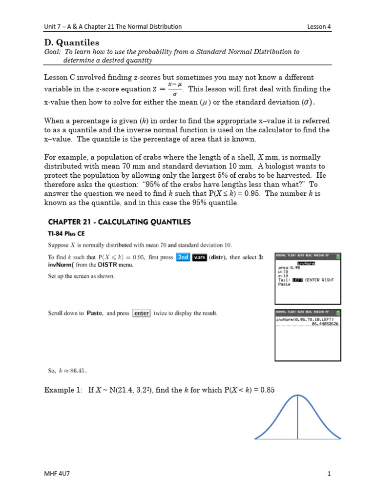21D. Quantiles | PDF