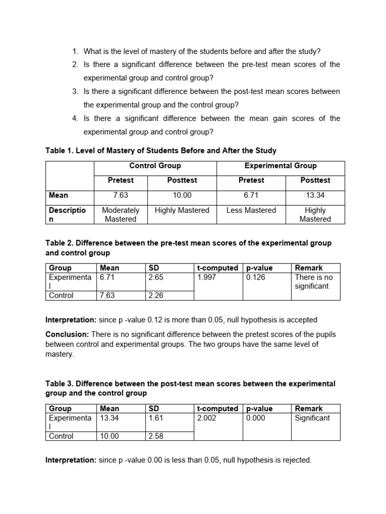 TLE Food Preservation | PDF | P Value | Evaluation