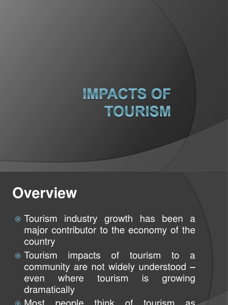 Impacts of Tourism | PDF | Tourism | Taxes