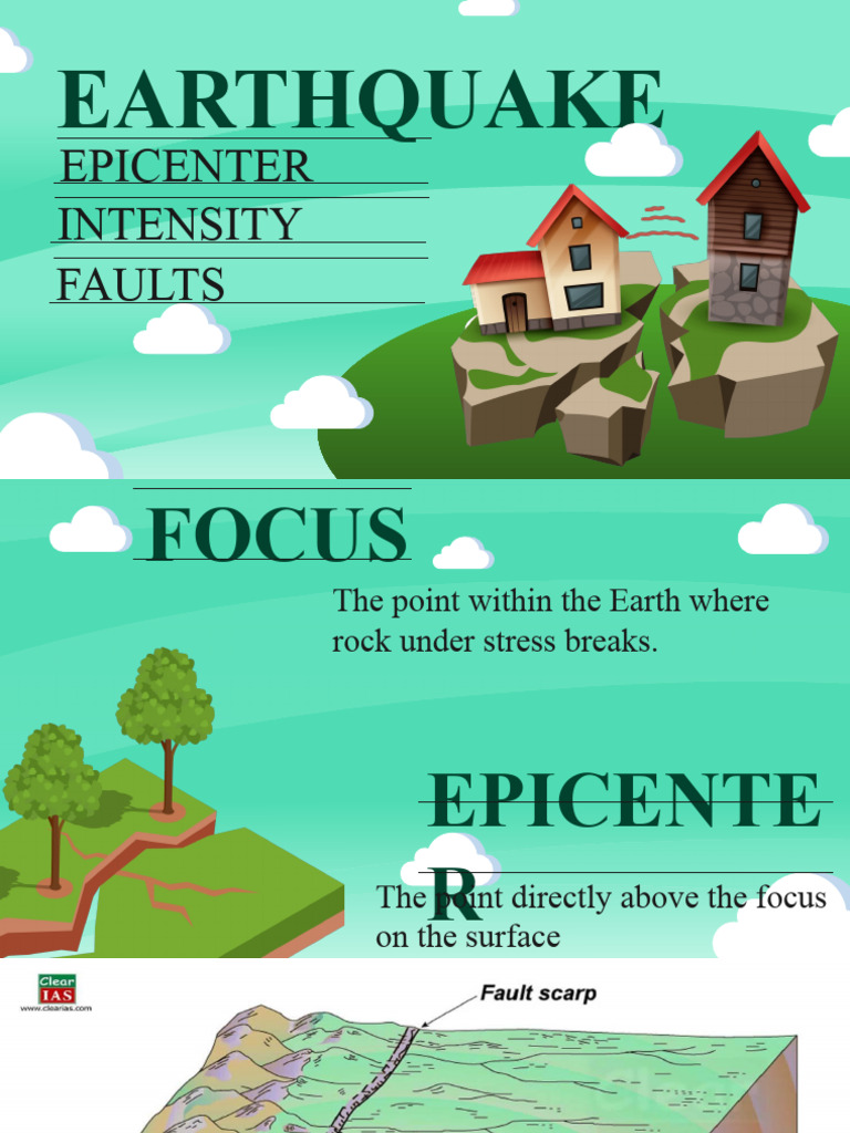 Earthquake (Intensity, Focus and Faults) | PDF | Earthquakes | Applied ...