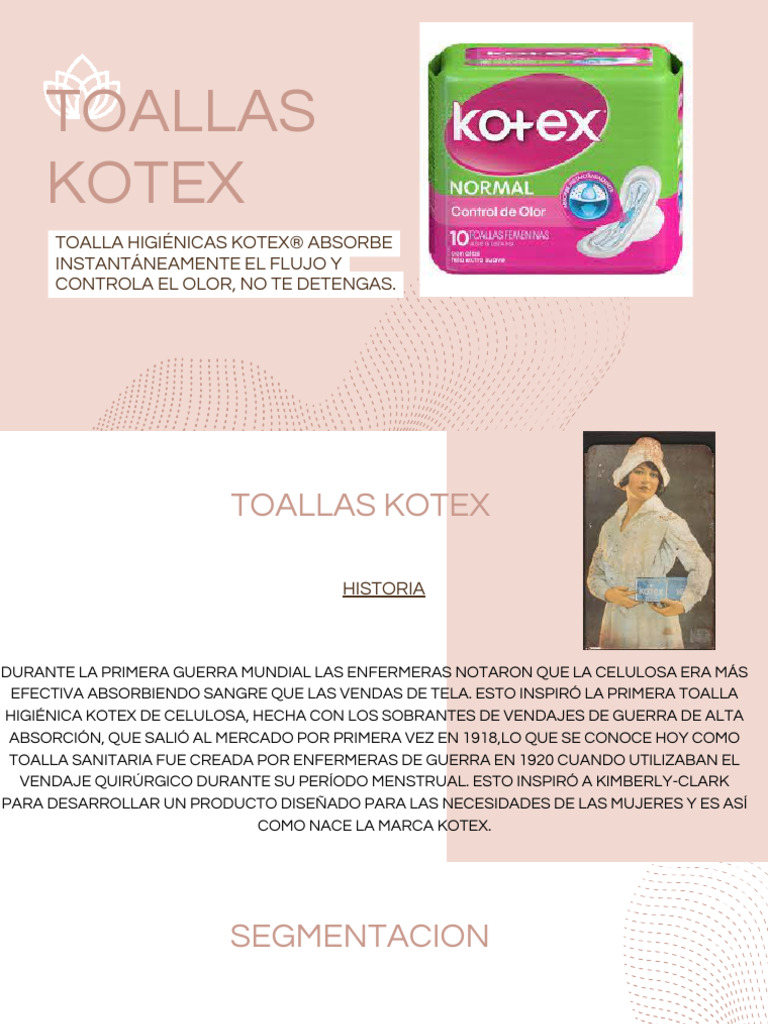 Segmentacion Toallas Kotex | PDF