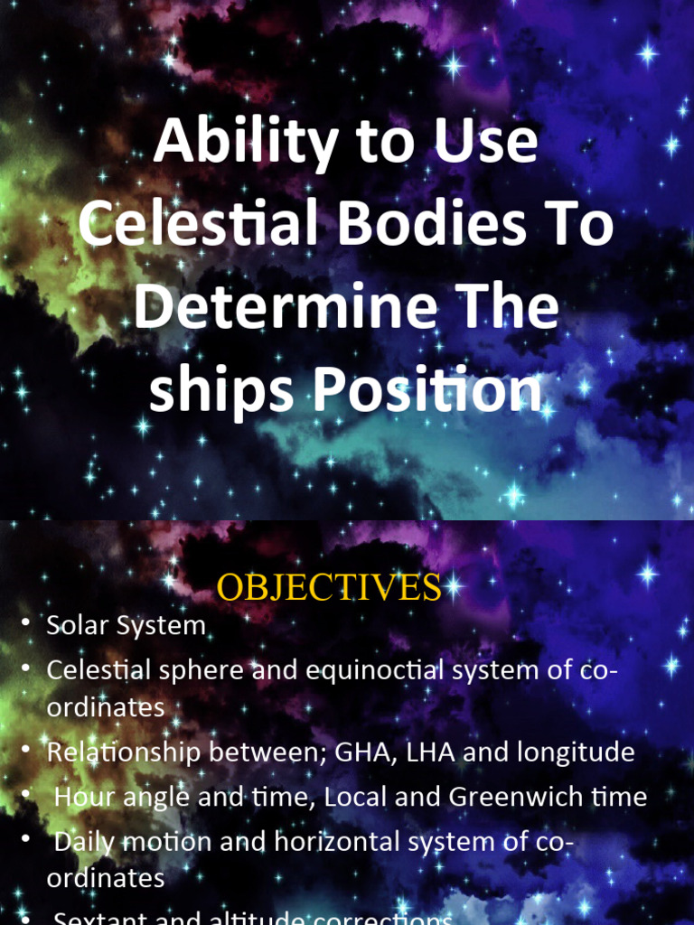 Celestial Navigation for Mariners | PDF | Orbit | Planets