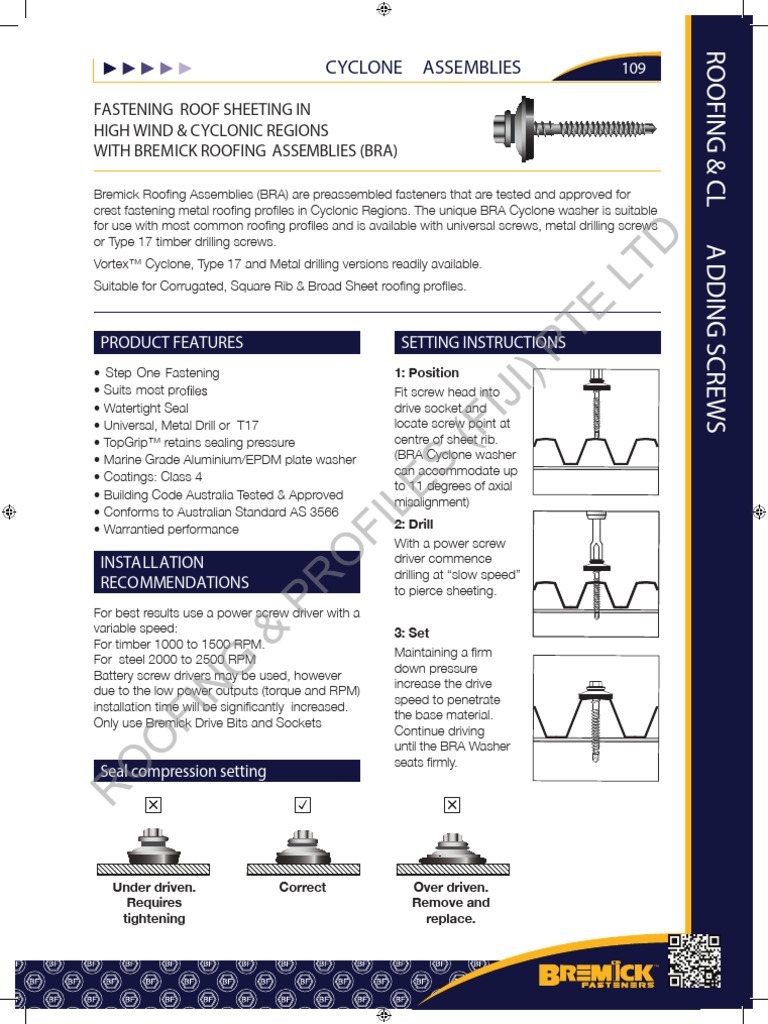 BRA Cyclone Assy Instalion Recomendation-Feb 2015 | PDF | Screw | Drill