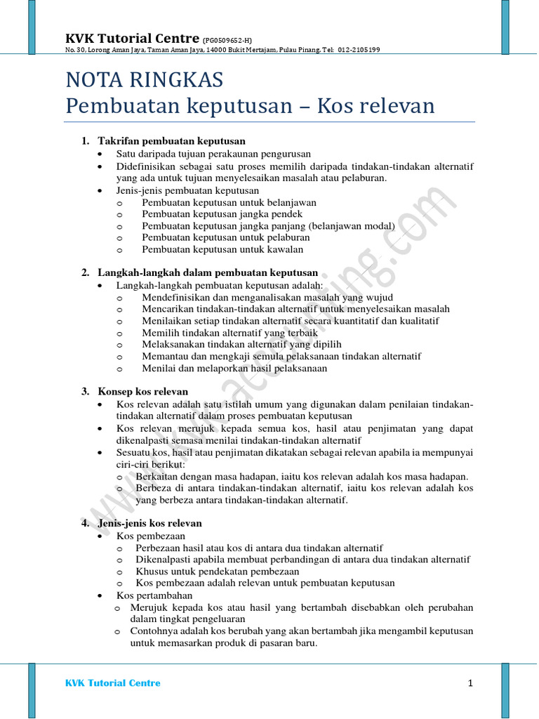 Nota Ringkas K2 PK | PDF