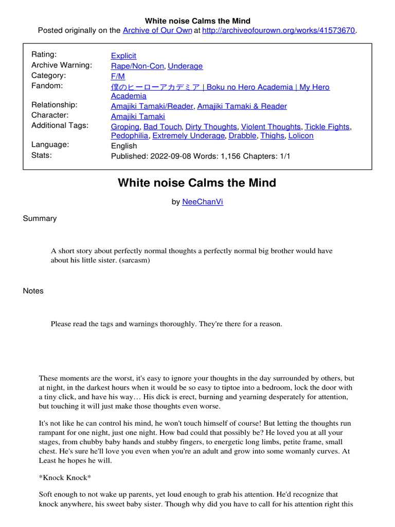 White noise Calms the | PDF