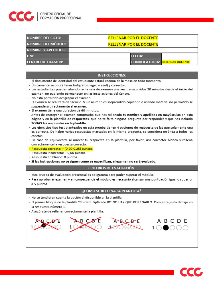 Plantilla ex menes | PDF