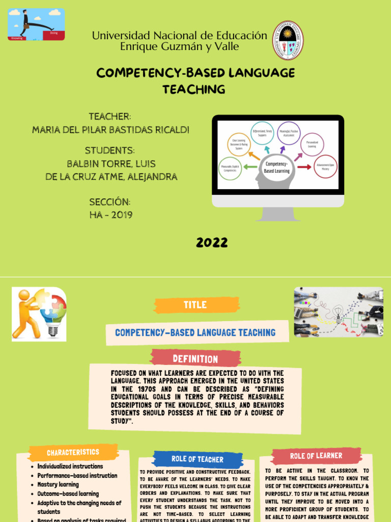 Competency Based Language Teaching | PDF | Learning | Language Education