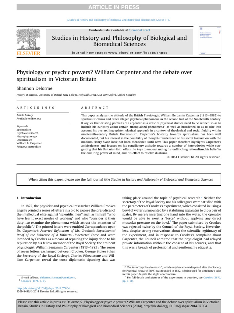 WB Carpenter | PDF