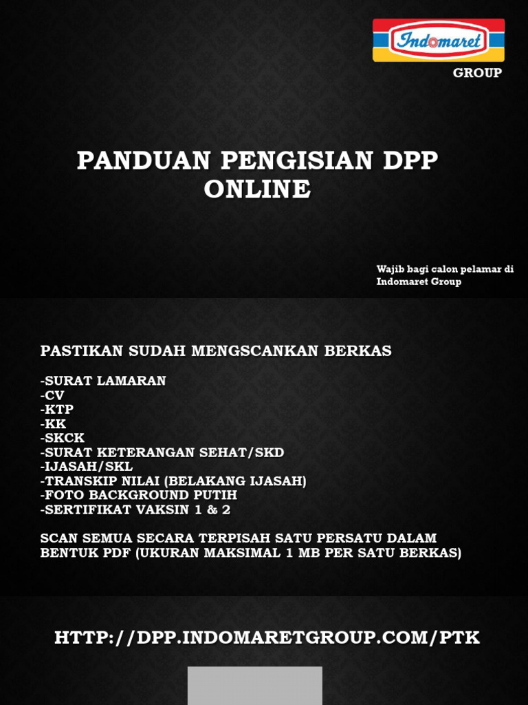 Panduan Pengisian DPP Online | PDF